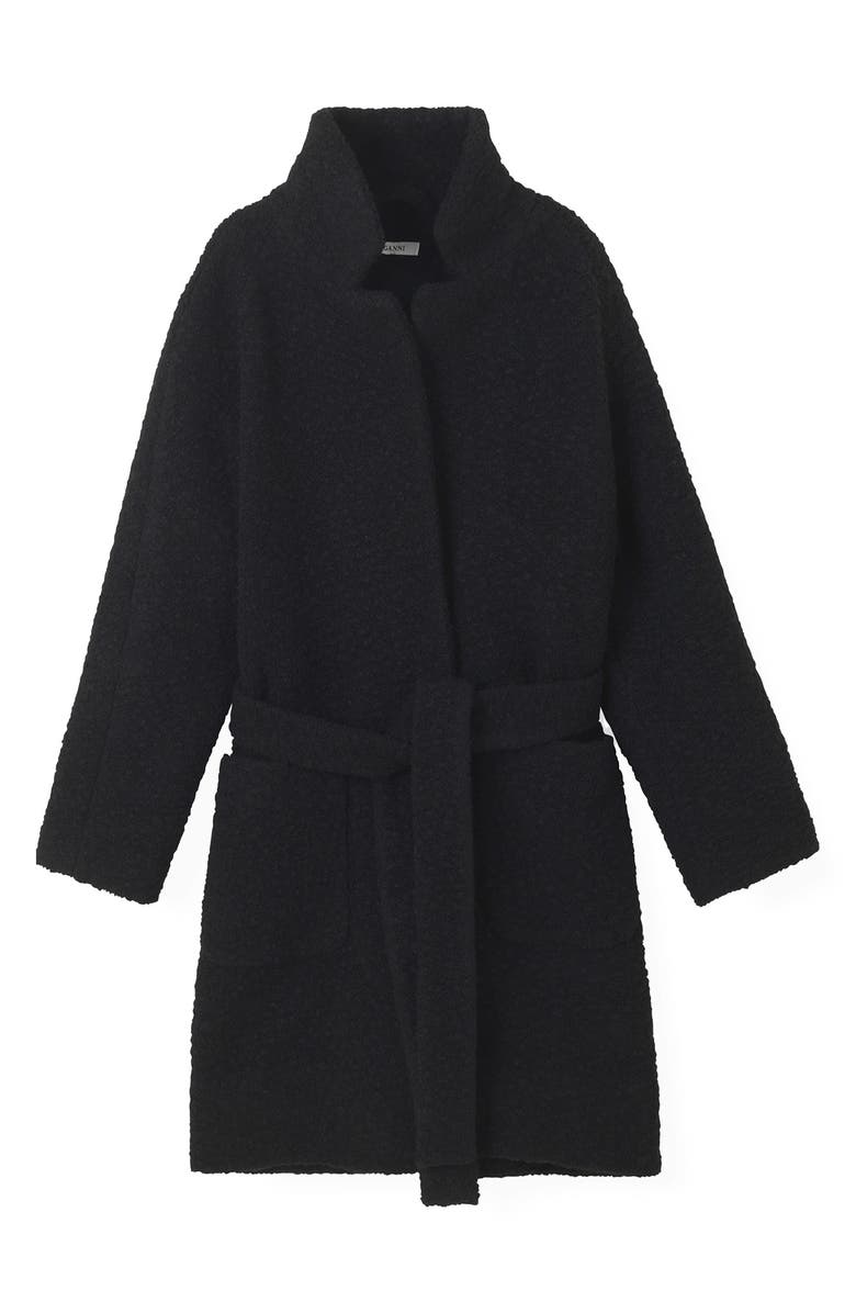 Ganni Boucle Wool Wrap Coat | Nordstromrack