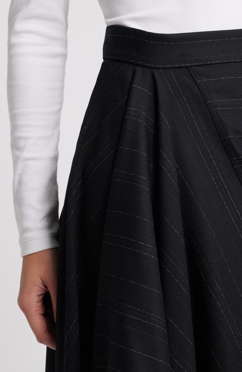 COS Broken Pinstripe Asymmetric Skirt | Nordstromrack