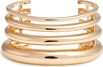 Open Edit Illusion Layered Cuff Bracelet | Nordstromrack
