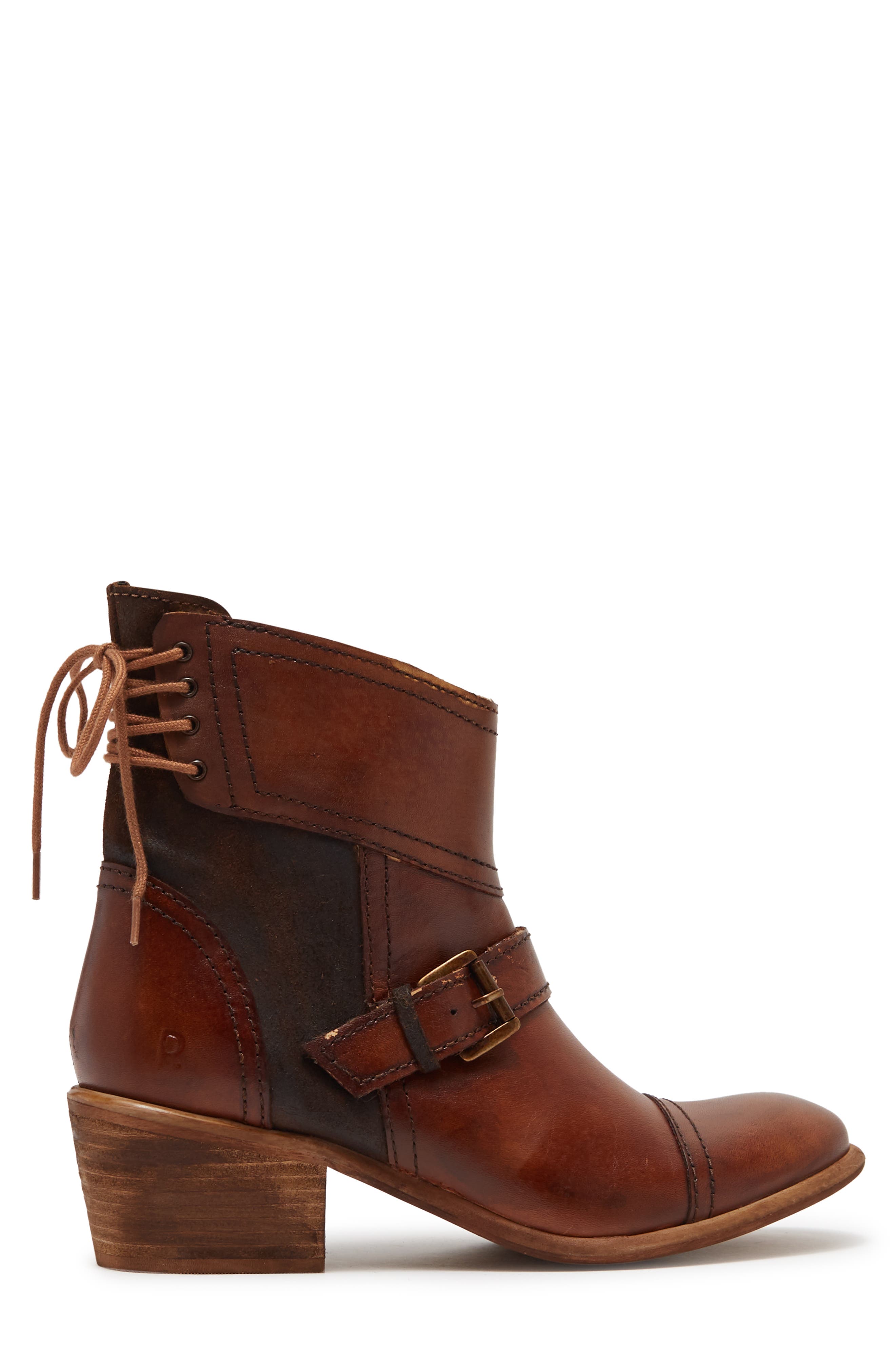 ROAN Greta Block Heel Leather Western Boot | Nordstromrack