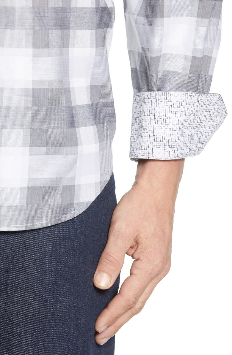 Bugatchi Classic Fit Check Sport Shirt | Nordstromrack