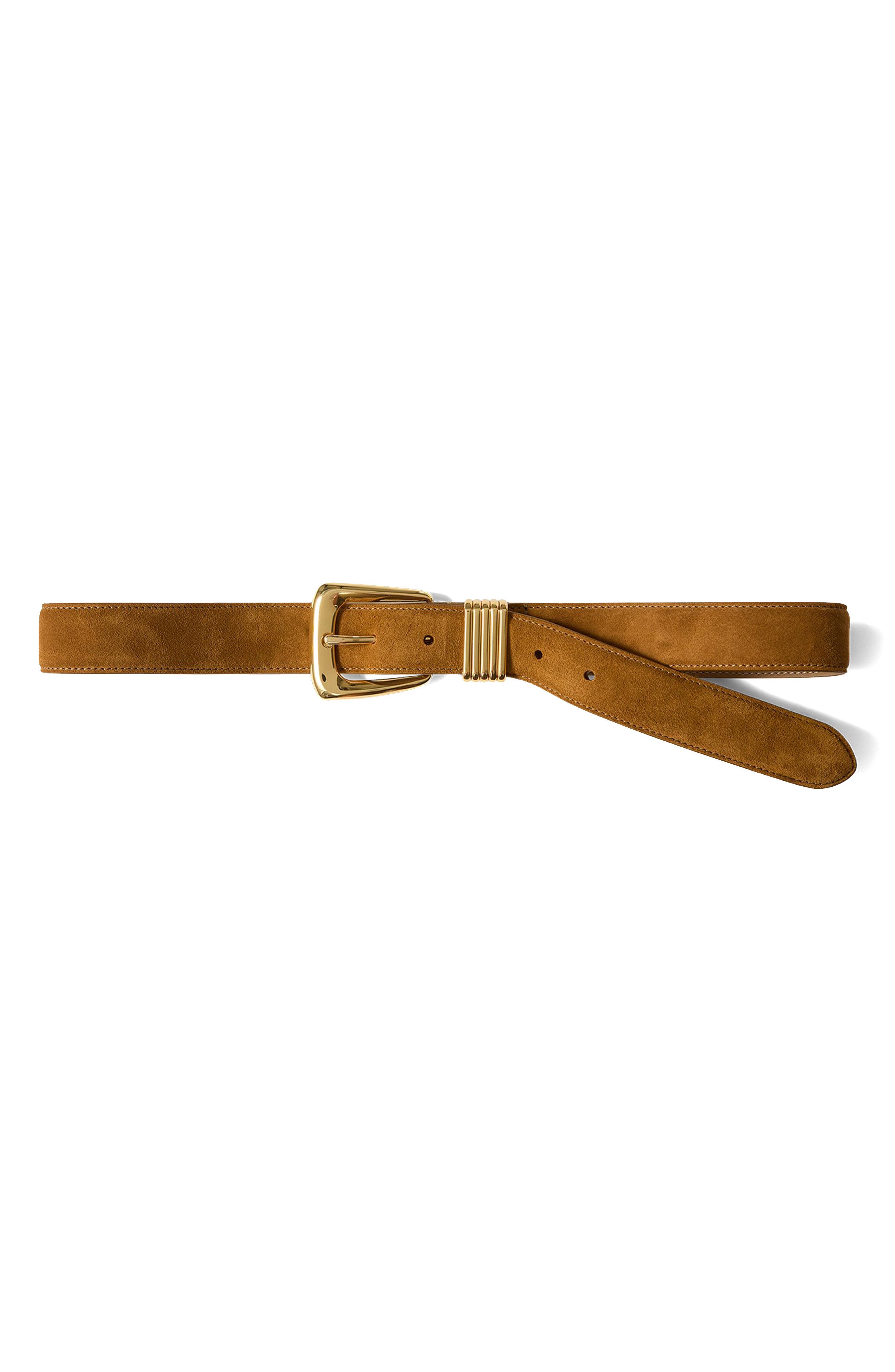 Veronica Beard Arch Suede Belt | Nordstrom