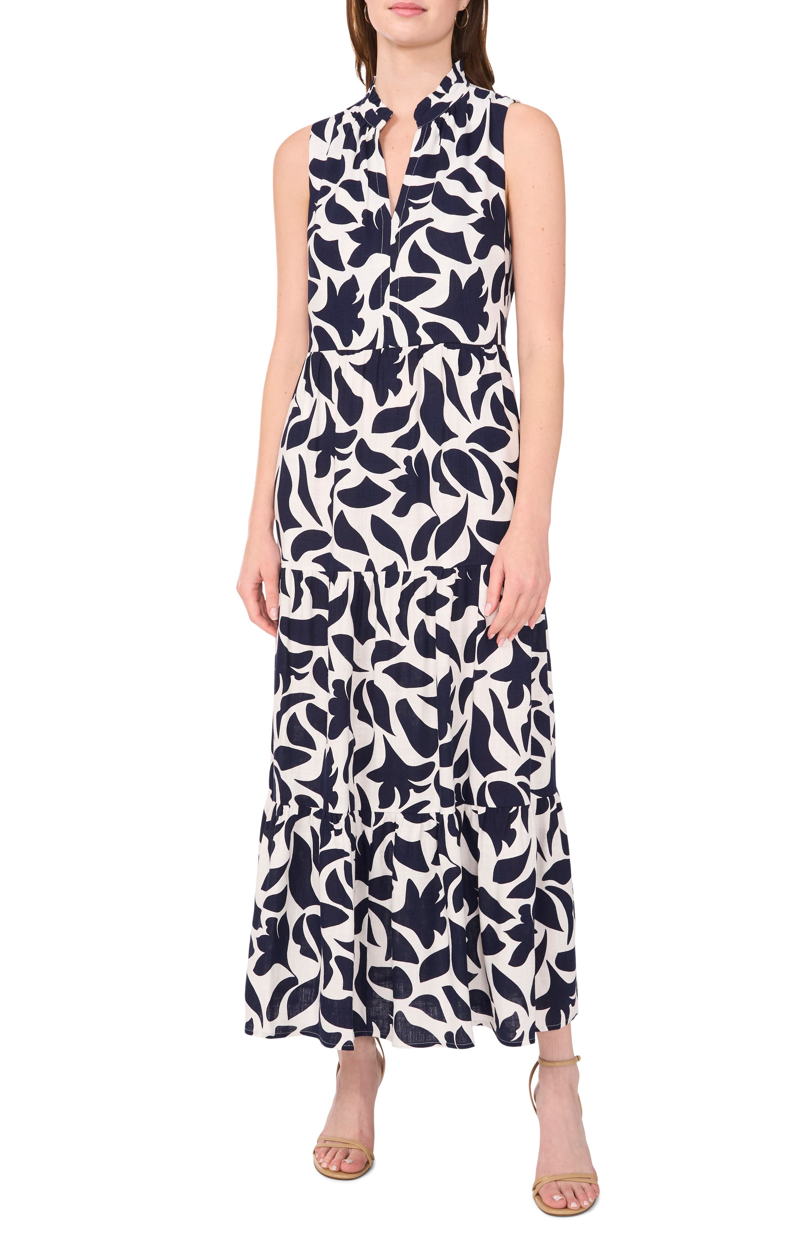 Halogen® Sleeveless Tiered Maxi Dress | Nordstromrack