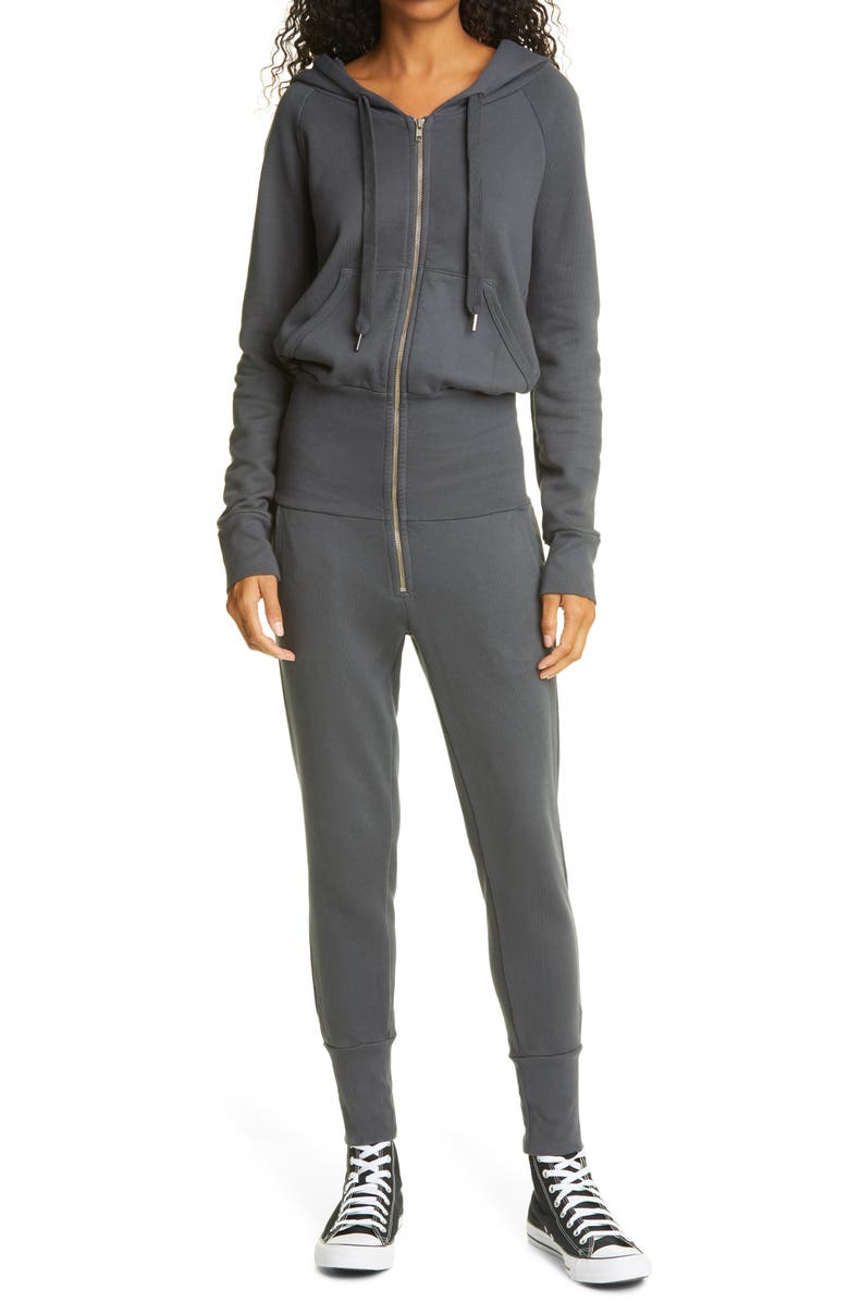 NSF Clothing Stasia Front Zip Hooded Jumpsuit | Nordstromrack