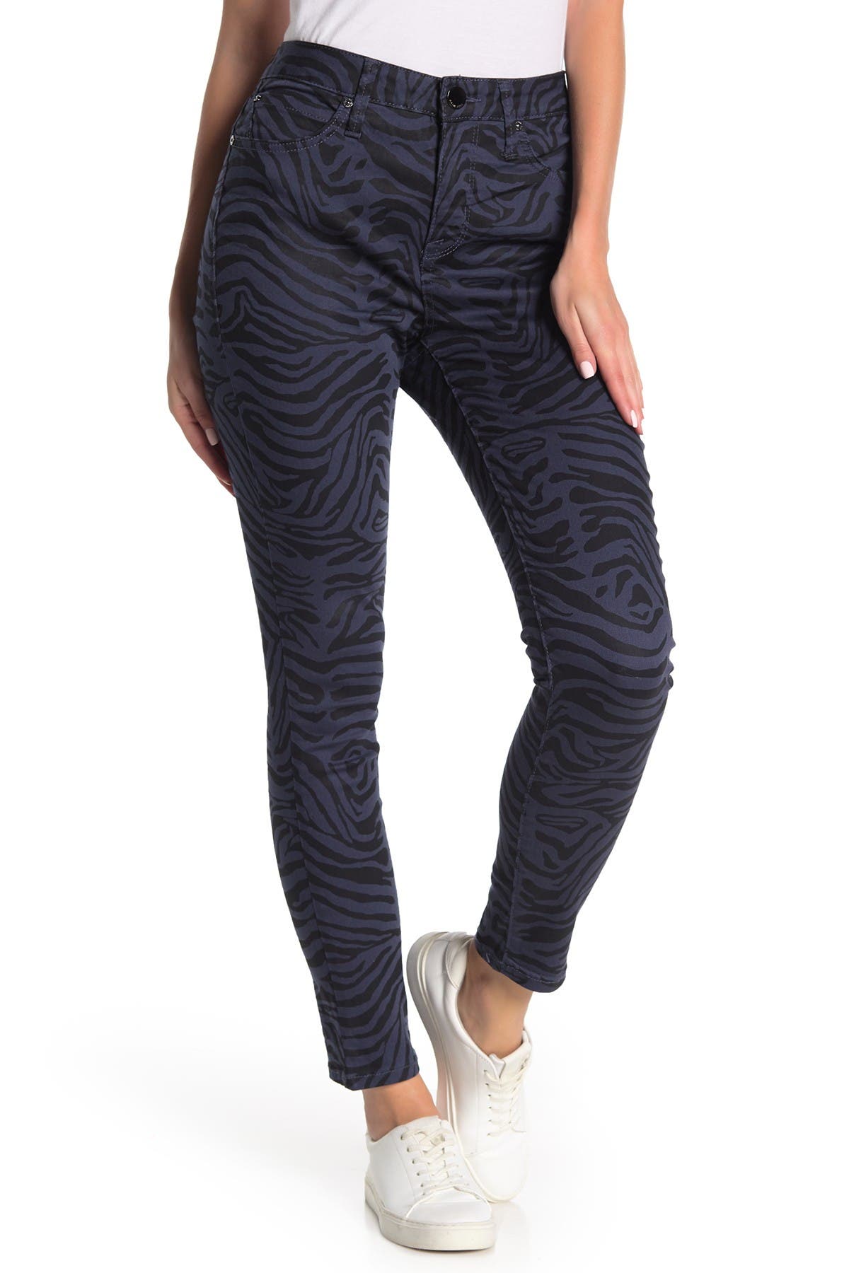 Seven7 High Rise Leopard Print Skinny Jeans | Nordstromrack