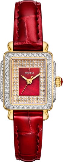 MICHELE Mini Deco Madison Special Edition Two-Tone 18K Gold Plate ...