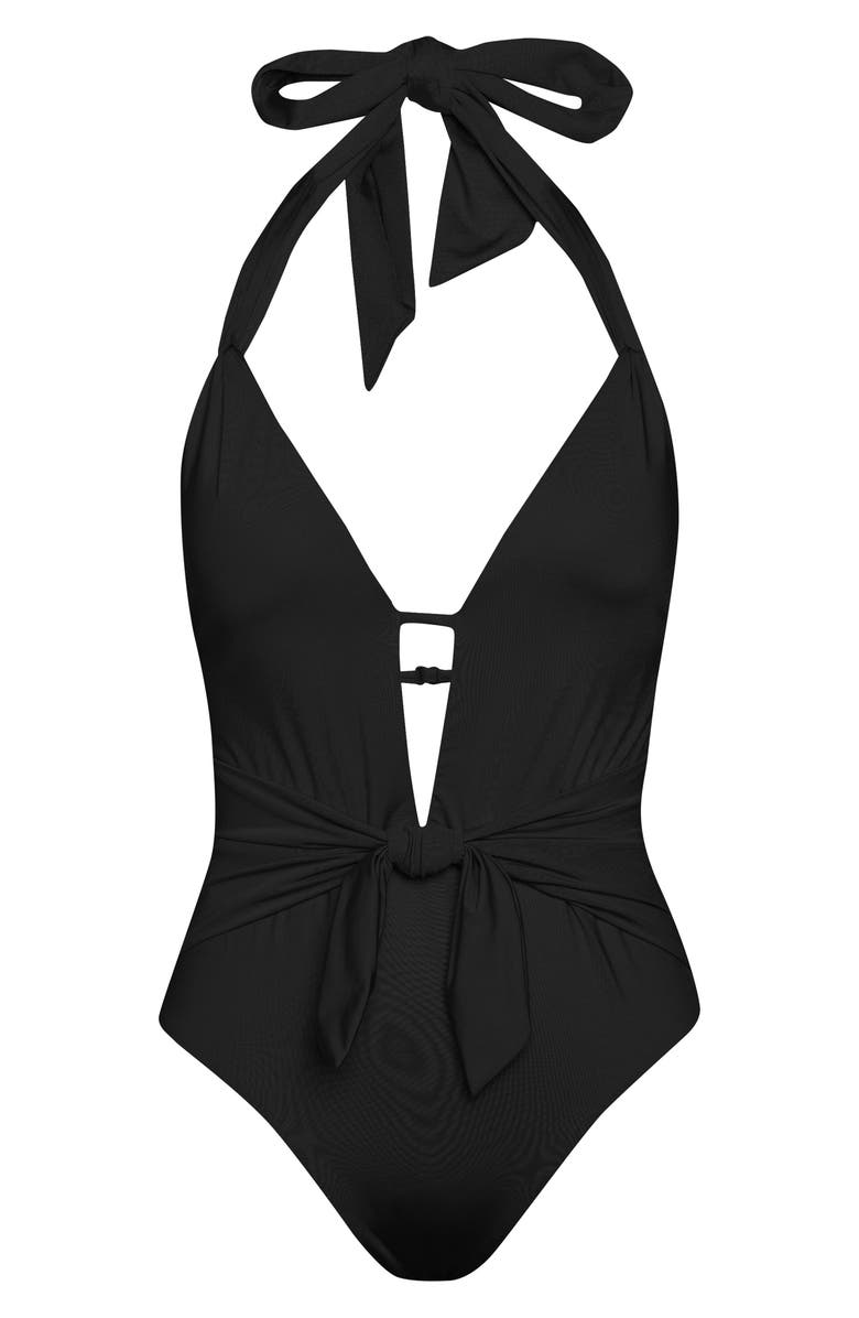 Sunshine 79 Solids Plunge One-Piece Swimsuit | Nordstrom