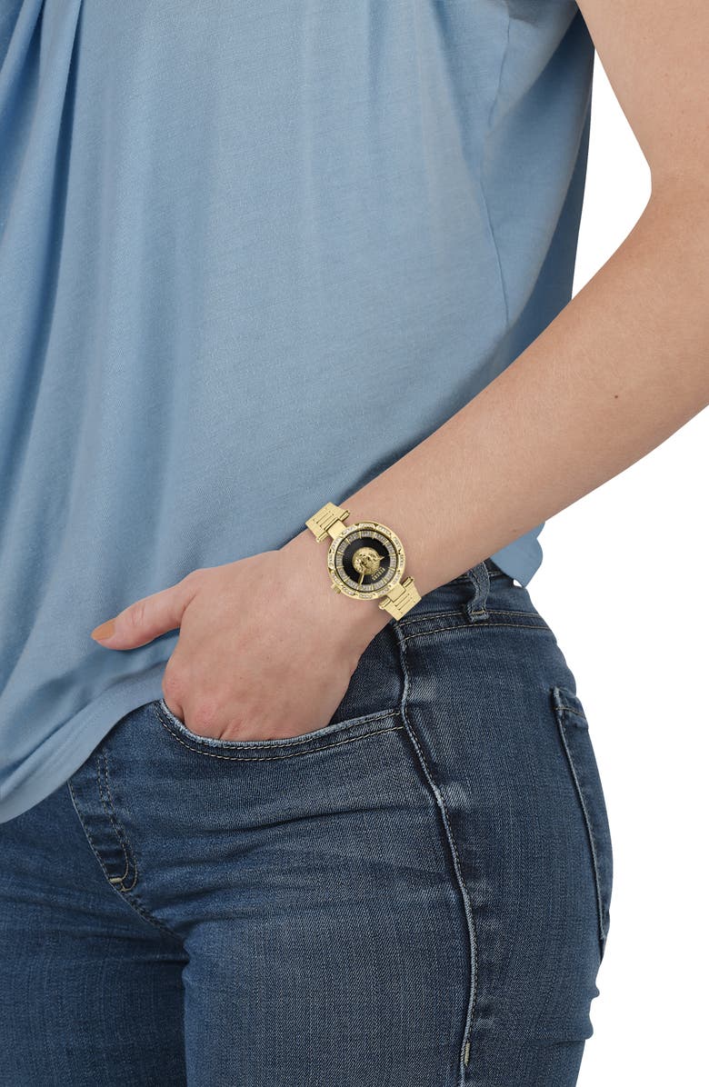 VERSUS Versace Sertie Gold IP Stainless Steel Bracelet Watch, 36mm ...
