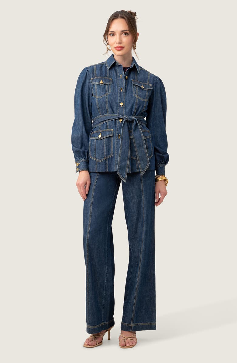 Trina Turk Odetta Belted Denim Jacket | Nordstromrack