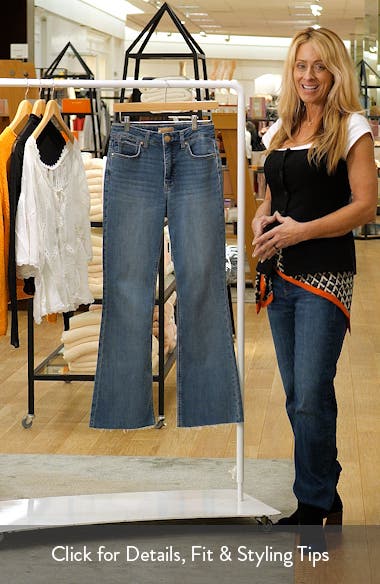 KUT from the Kloth Stella High Waist Raw Hem Flare Jeans | Nordstromrack