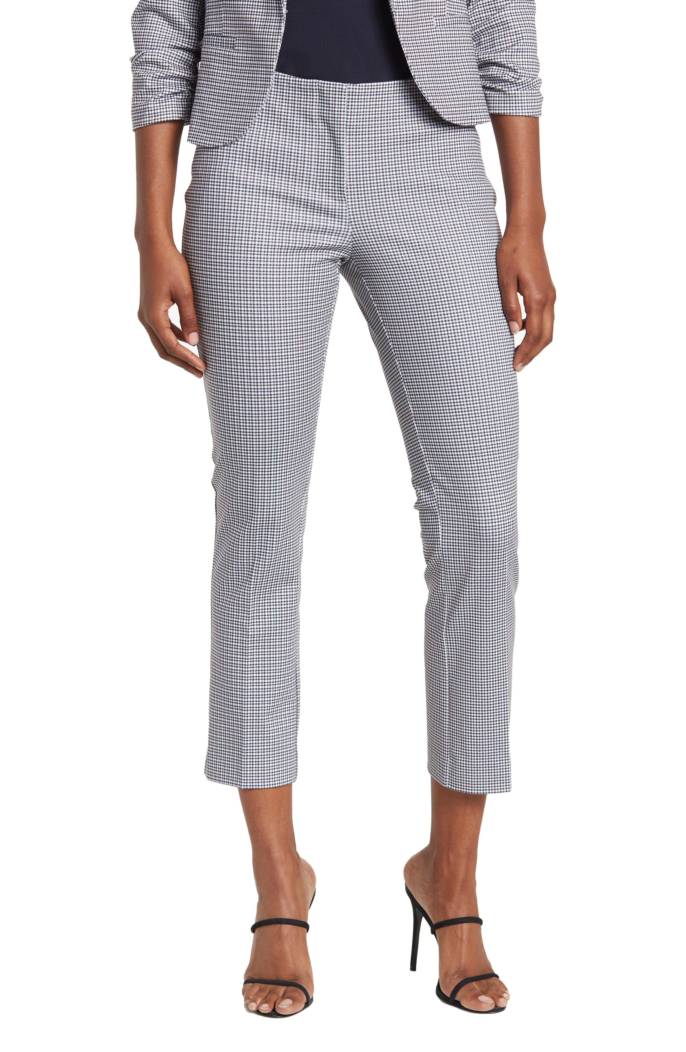 Amanda & Chelsea Lily Slim Straight Mini Check Trousers | Nordstromrack