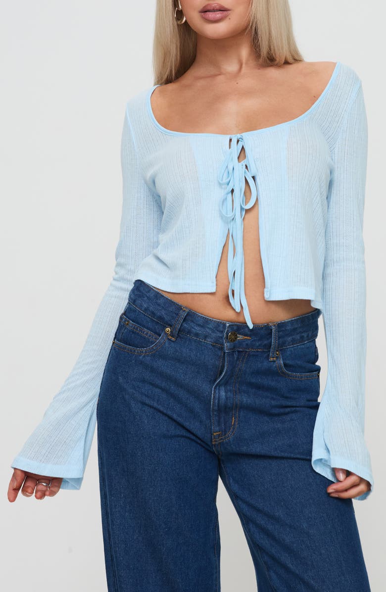 Princess Polly Barbaro Flyaway Sheer Top | Nordstromrack