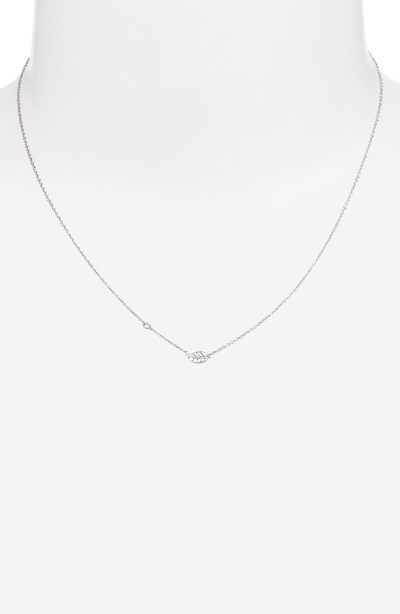 Syd by Sydney Evan Shy by SE Leaf Necklace | Nordstrom
