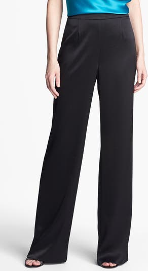 St. John Collection 'Kate' Liquid Satin Pants | Nordstrom