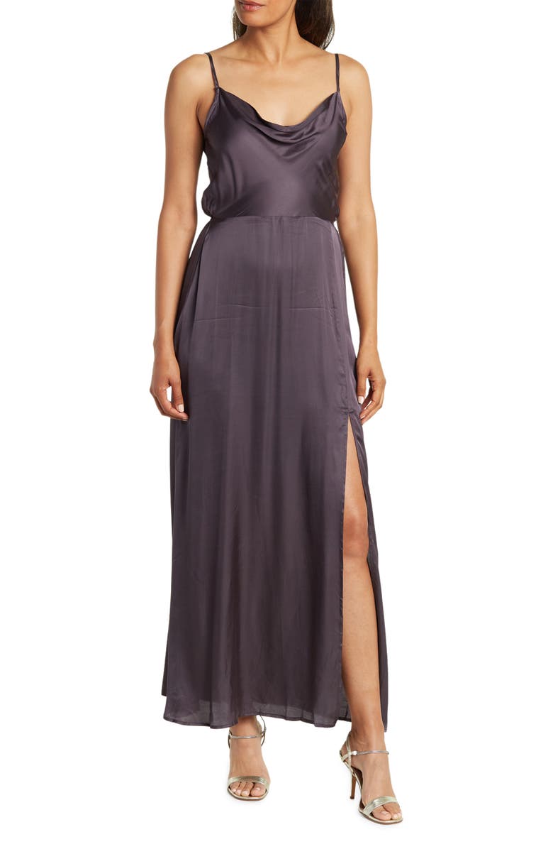 Lovestitch Cowl Neck Open Back Maxi Dress | Nordstromrack