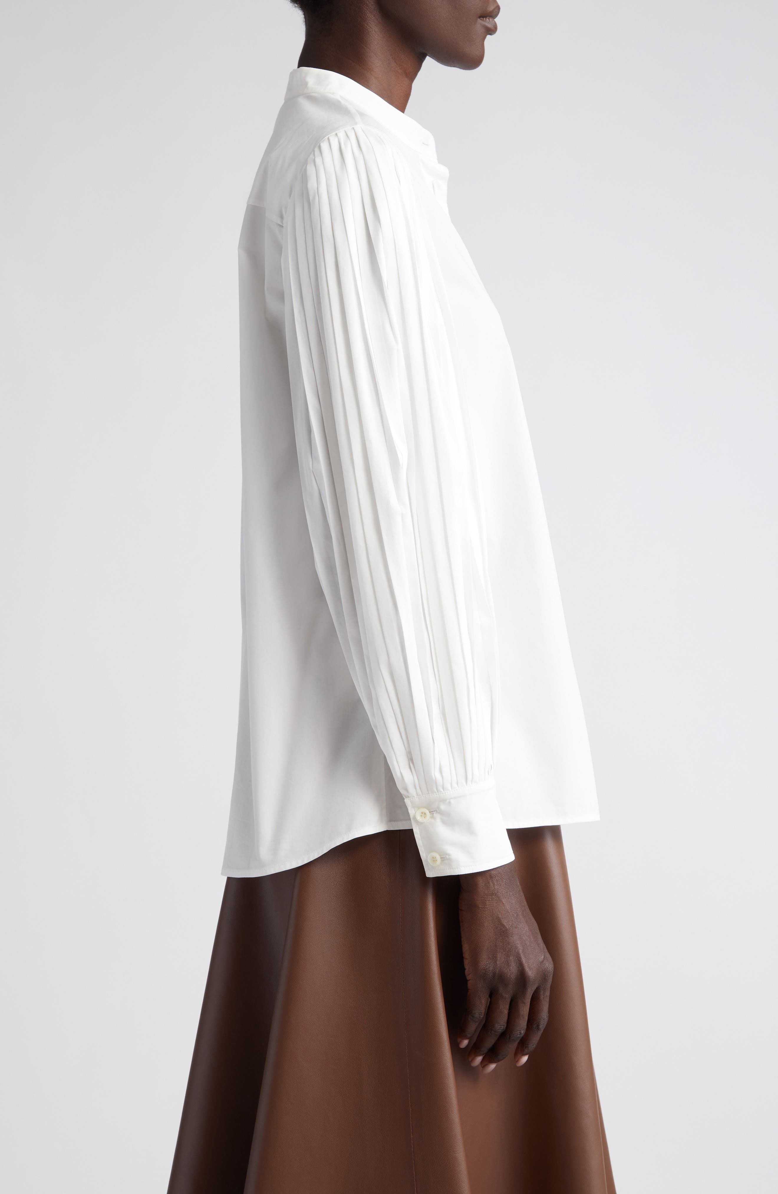 Altuzarra Patsy Bishop Sleeve Button-Up Shirt | Nordstrom