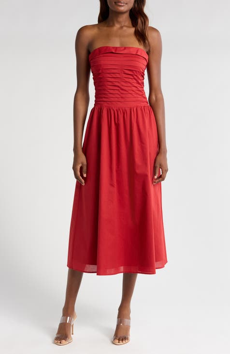 Women's Red Midi Dresses | Nordstrom