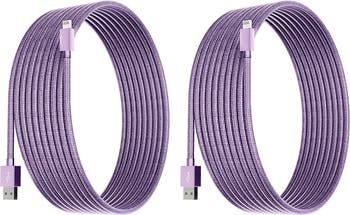 The Posh Tech Light Purple 6 Ft Apple Certified Charge N Sync Lightning ...
