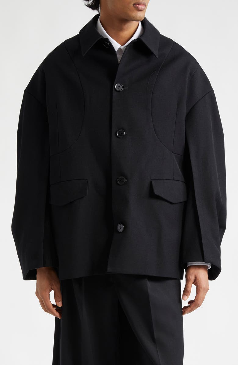 Simone Rocha Workwear Armour Paneled Twill Jacket | Nordstrom