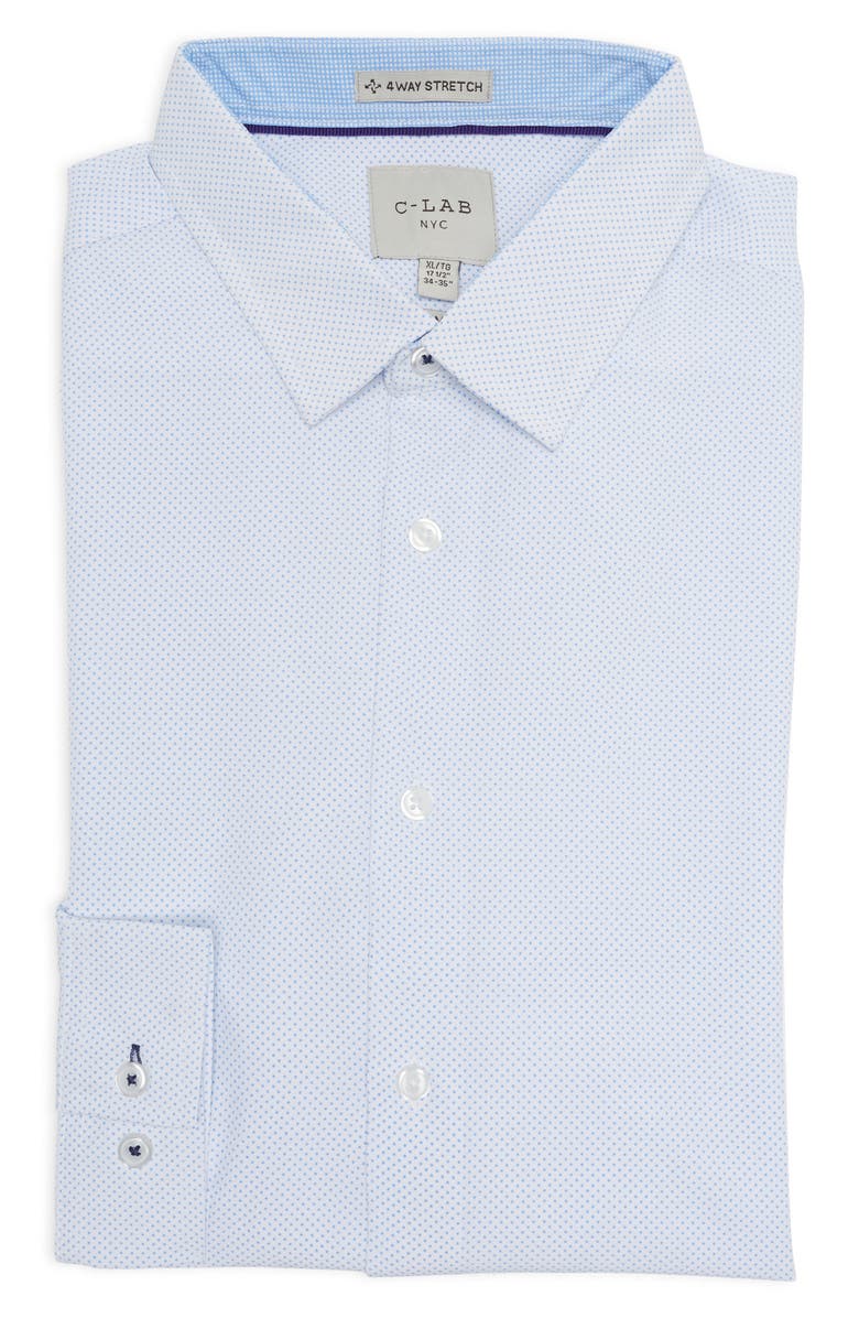 C-LAB NYC Four Way Stretch Long Sleeve Dress Shirt | Nordstromrack