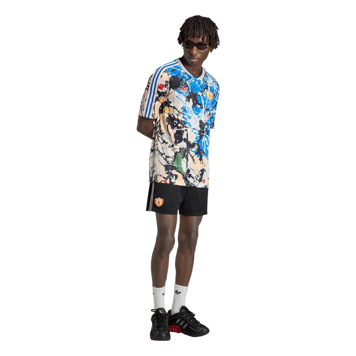 adidas Men's adidas Blue Manchester United X Stone Roses Replica Jersey ...