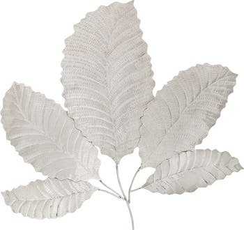 WILLOW ROW Stainless Steel Leaf Wall Decor | Nordstromrack