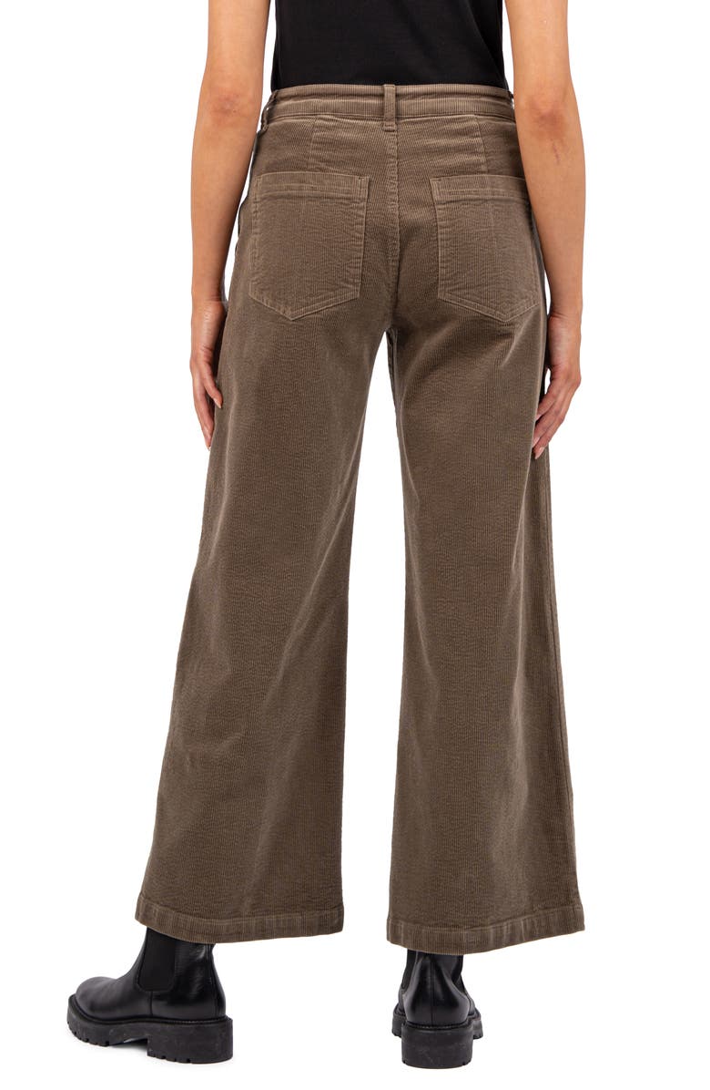 KUT from the Kloth Meg High Waist Ankle Wide Leg Corduroy Pants ...