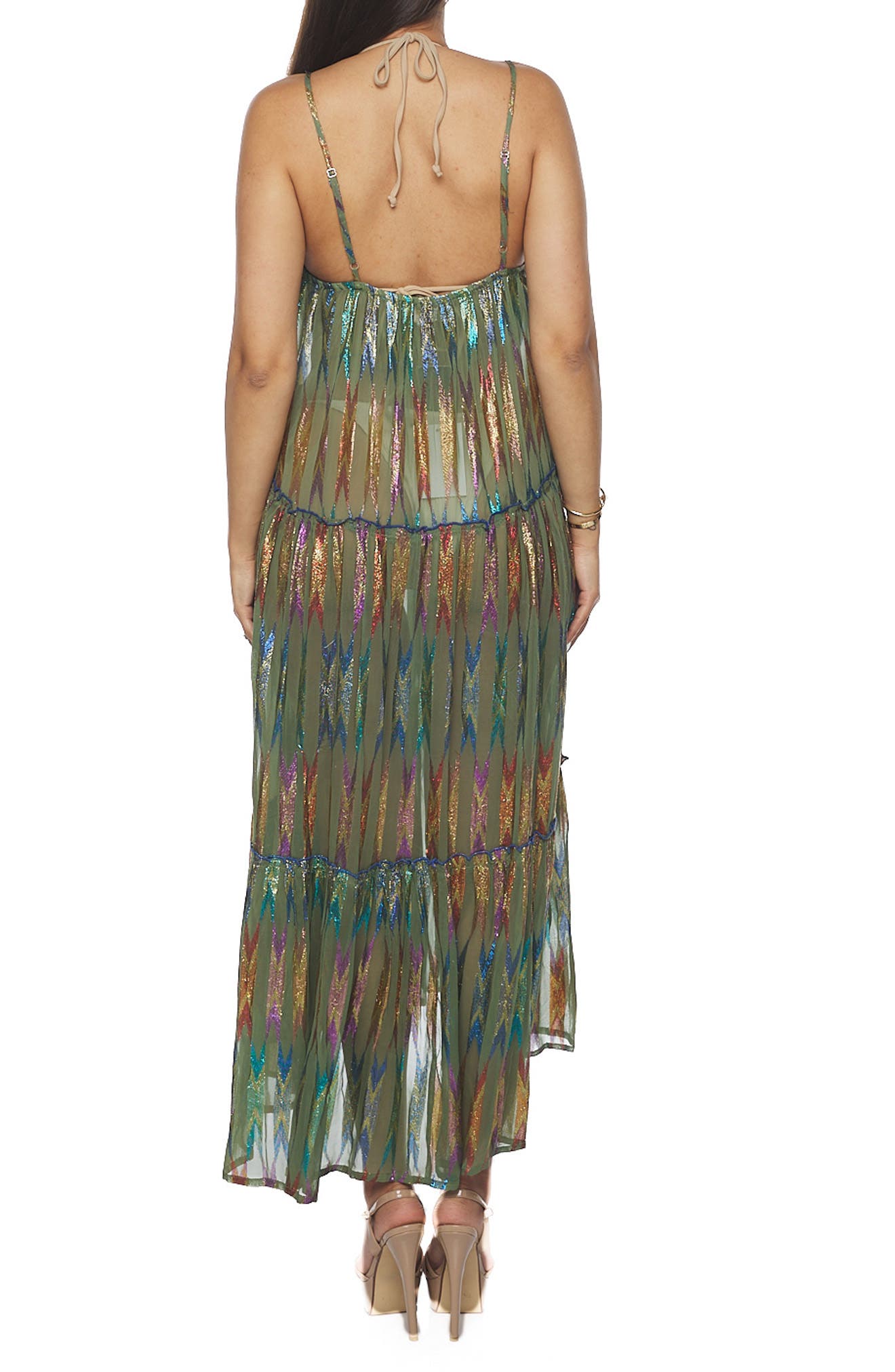 Button Half Placket Maxi Sundress (Women) | Nordstromrack