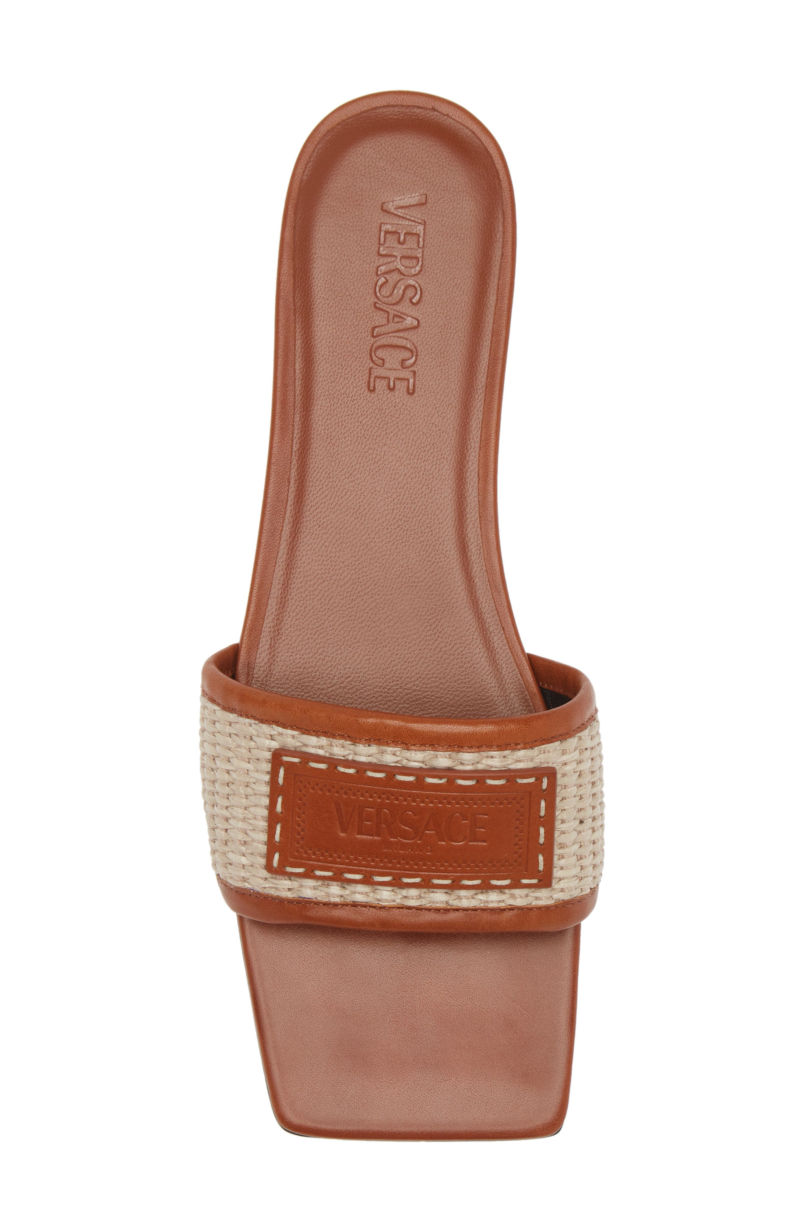 Versace Logo Plaque Slide Sandal (Women) | Nordstromrack