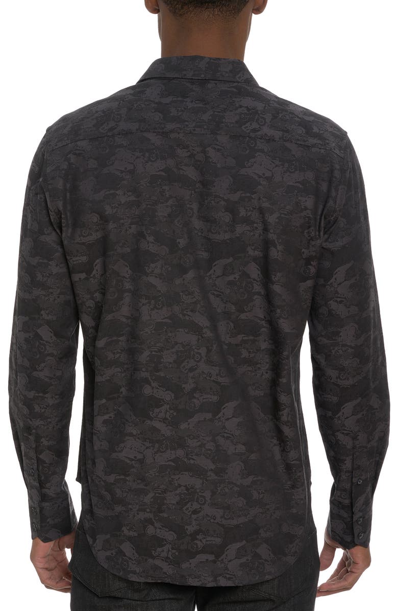 Robert Graham Junk Yard Cotton Jacquard Button-Up Shirt | Nordstrom