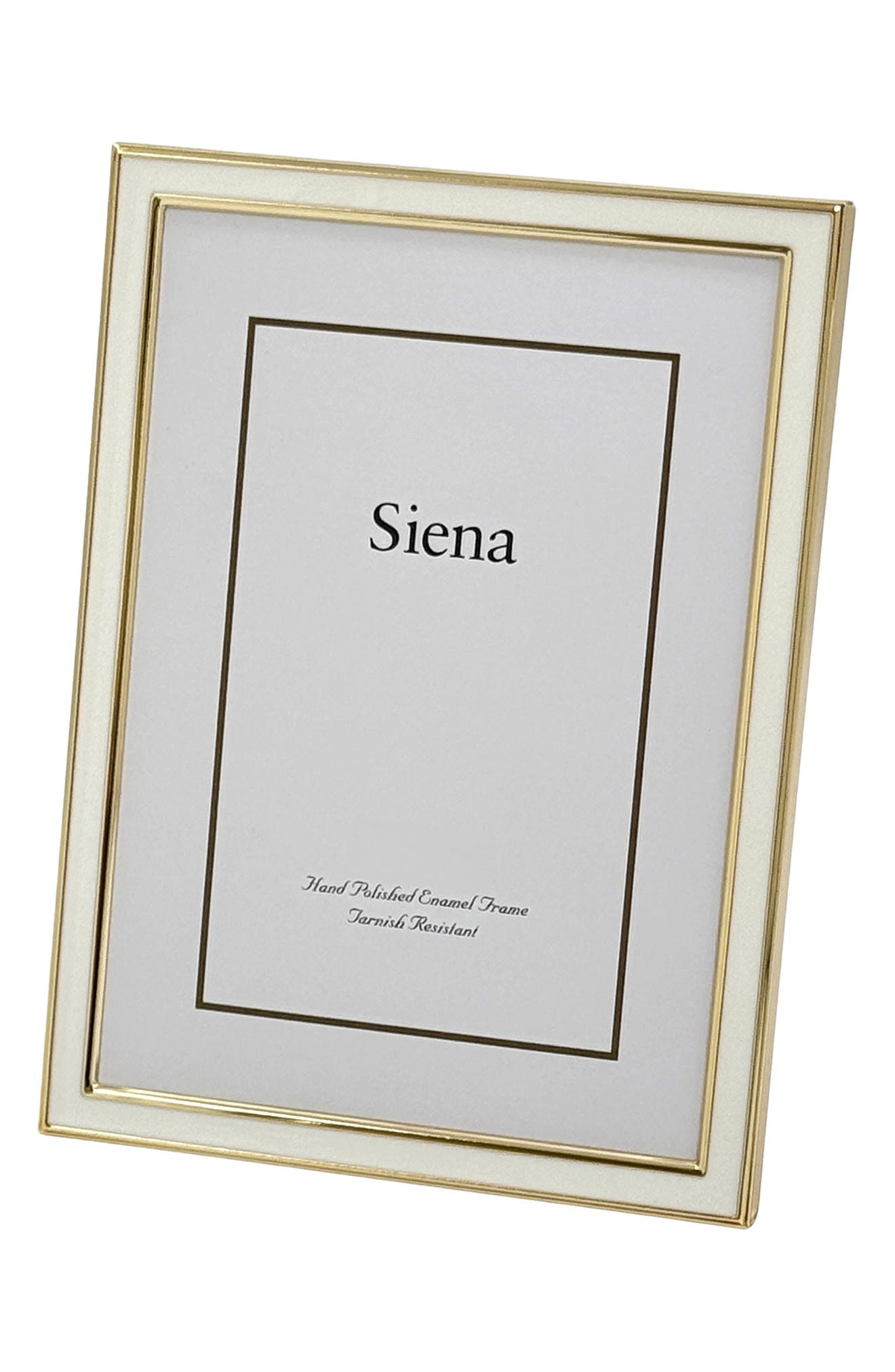 Siena Enamel & Goldtone Border 5" x 7" Picture Frame | Nordstrom