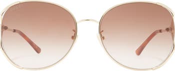 Gucci 59mm Gradient Round Sunglasses Nordstromrack