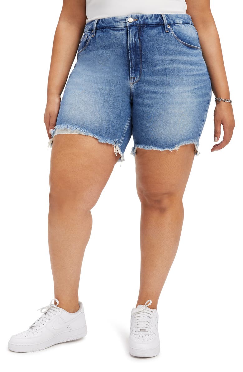 Good American 90s Icon High Waist Bermuda Shorts | Nordstromrack