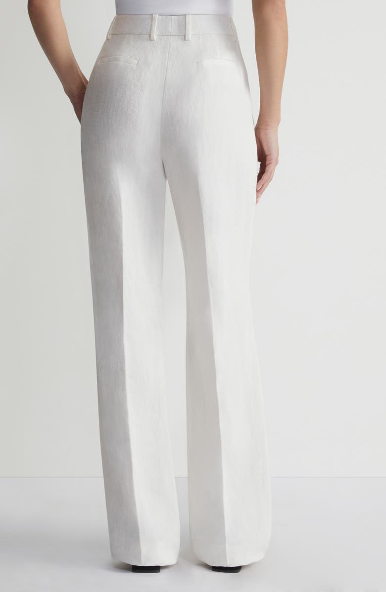 Lafayette 148 New York Gates Full Length Straight Leg Linen Trousers ...