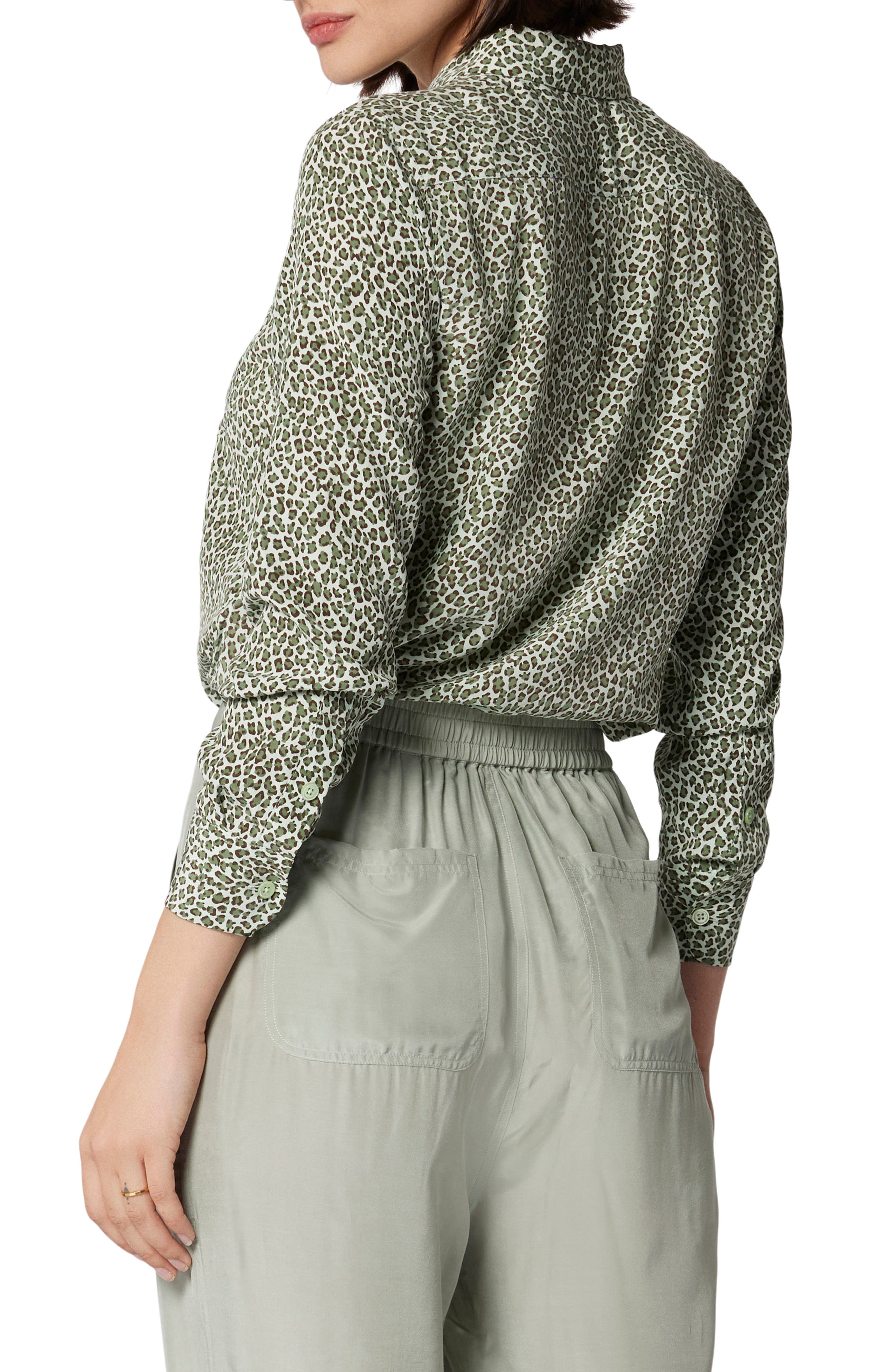 Equipment Leema Spot Silk Button-Up Shirt | Nordstromrack