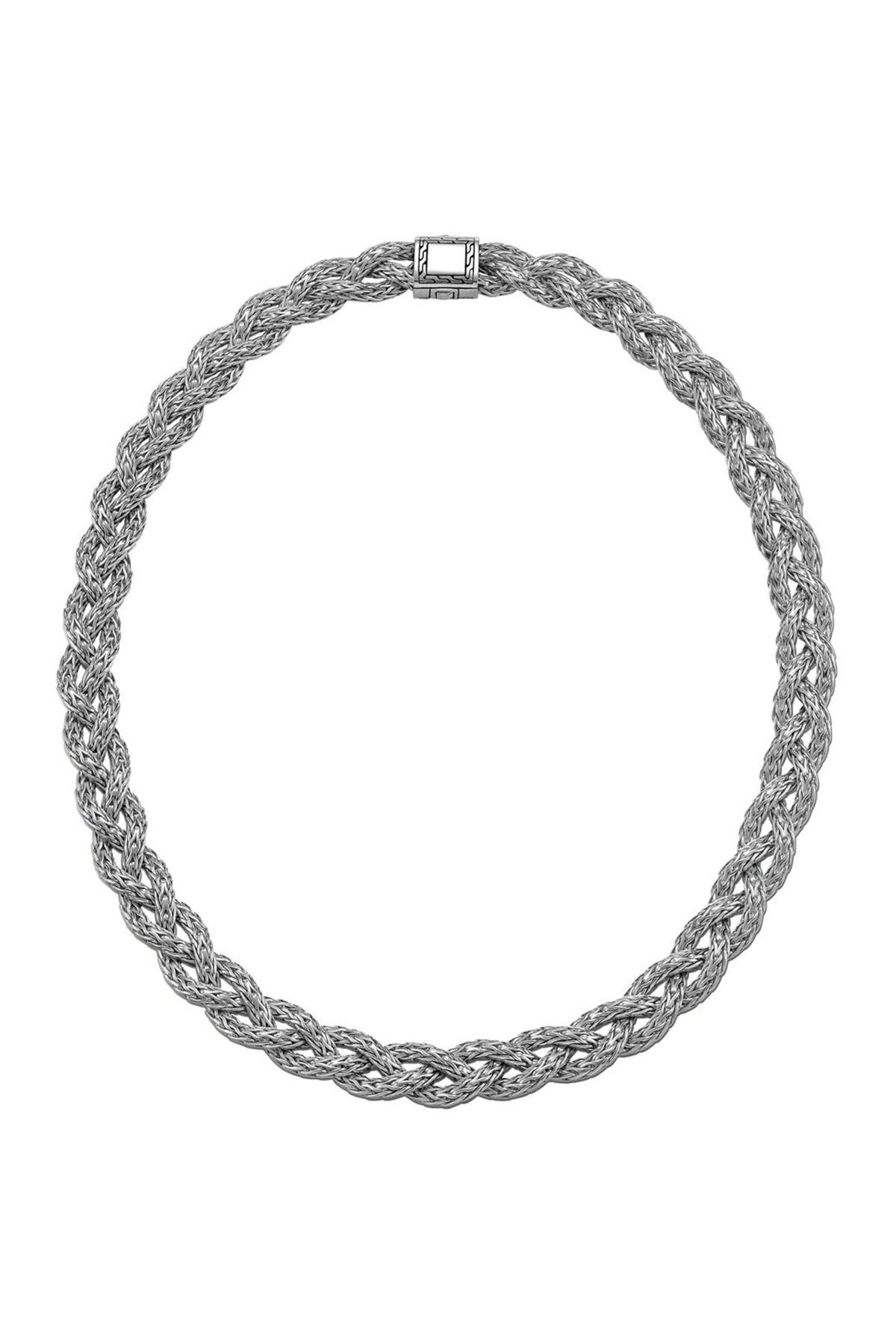 Sterling Silver Classic Braided Chain Necklace (Women) | Nordstromrack