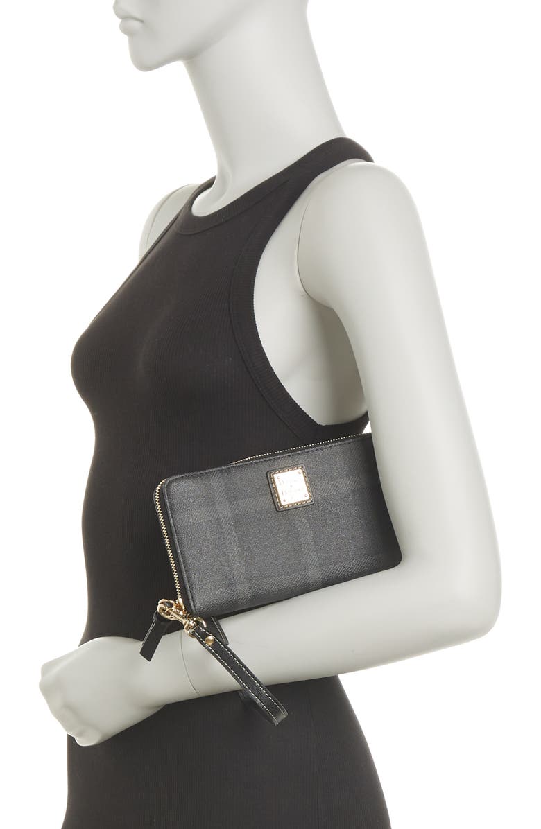 Dooney & Bourke Plaid Leather Wristlet Wallet | Nordstromrack