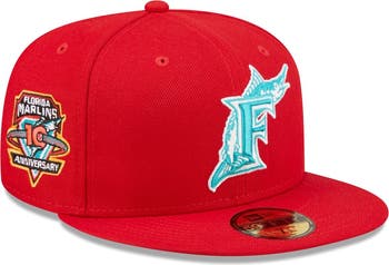 New Era Men's New Era Scarlet Miami Marlins, Florida Marlins 10th ...