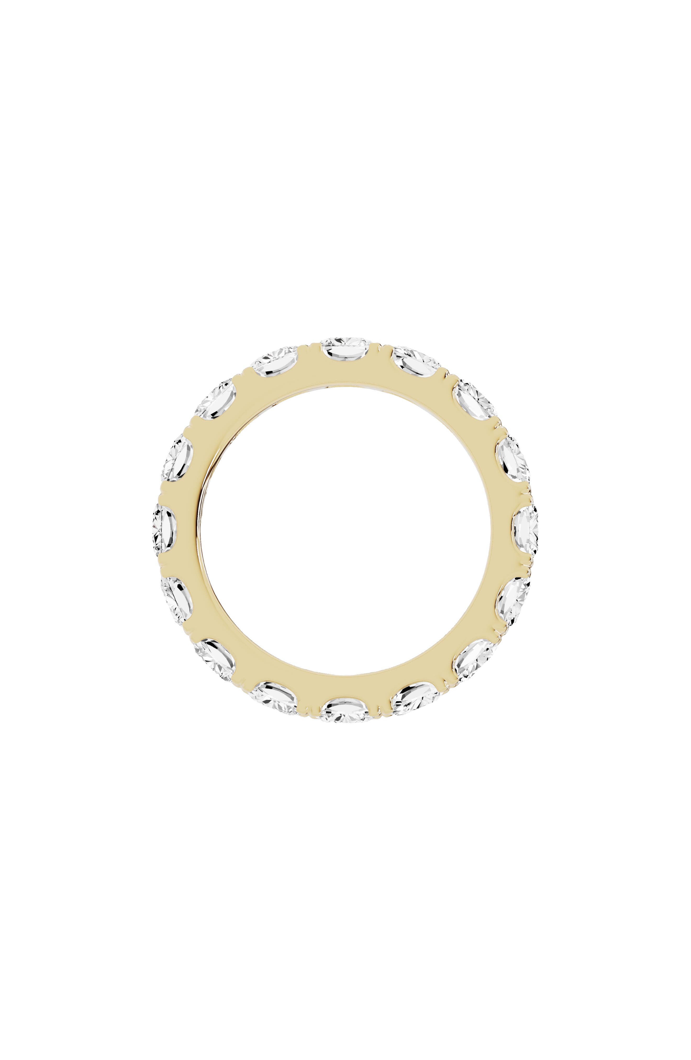 Jennifer Fisher 18K Gold Lab Created Diamond Eternity Ring - 4.96 ctw ...
