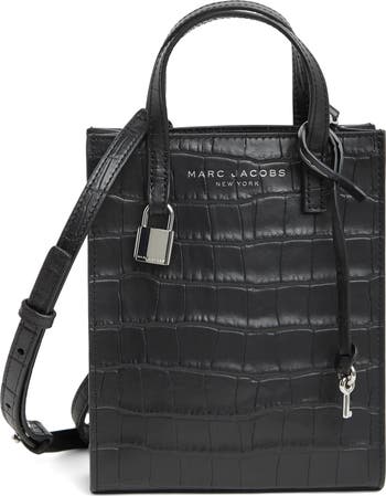 Marc Jacobs Micro Tote Croc Embossed Leather Crossbody Bag | Nordstromrack