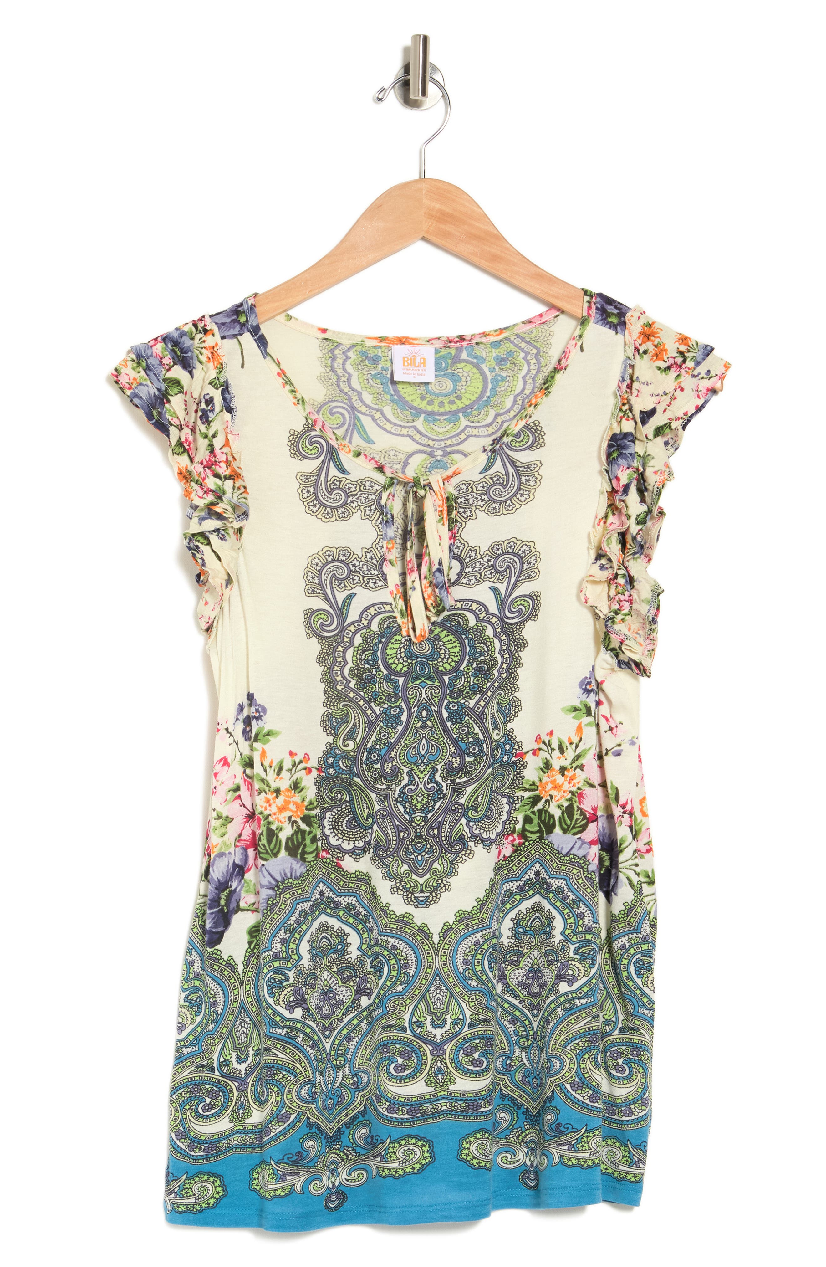 BILA Cap Sleeve Patterned Top (Women) | Nordstromrack