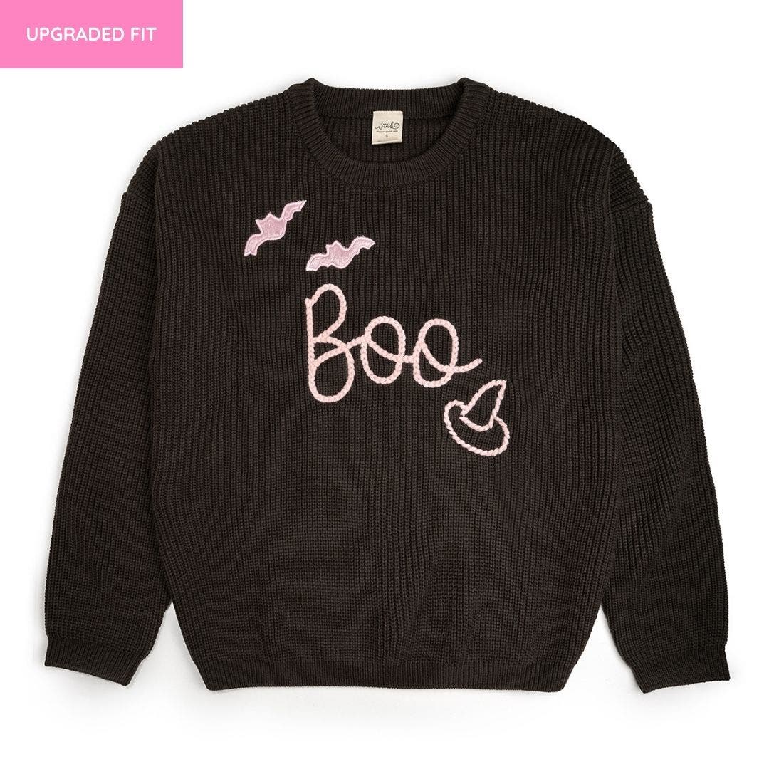 Sweet Wink Boo Bat Halloween Knit Women's Sweater | Nordstrom