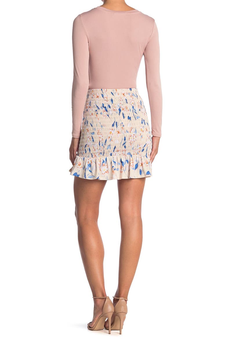 Smocked Flounce Mini Skirt (Women) | Nordstromrack