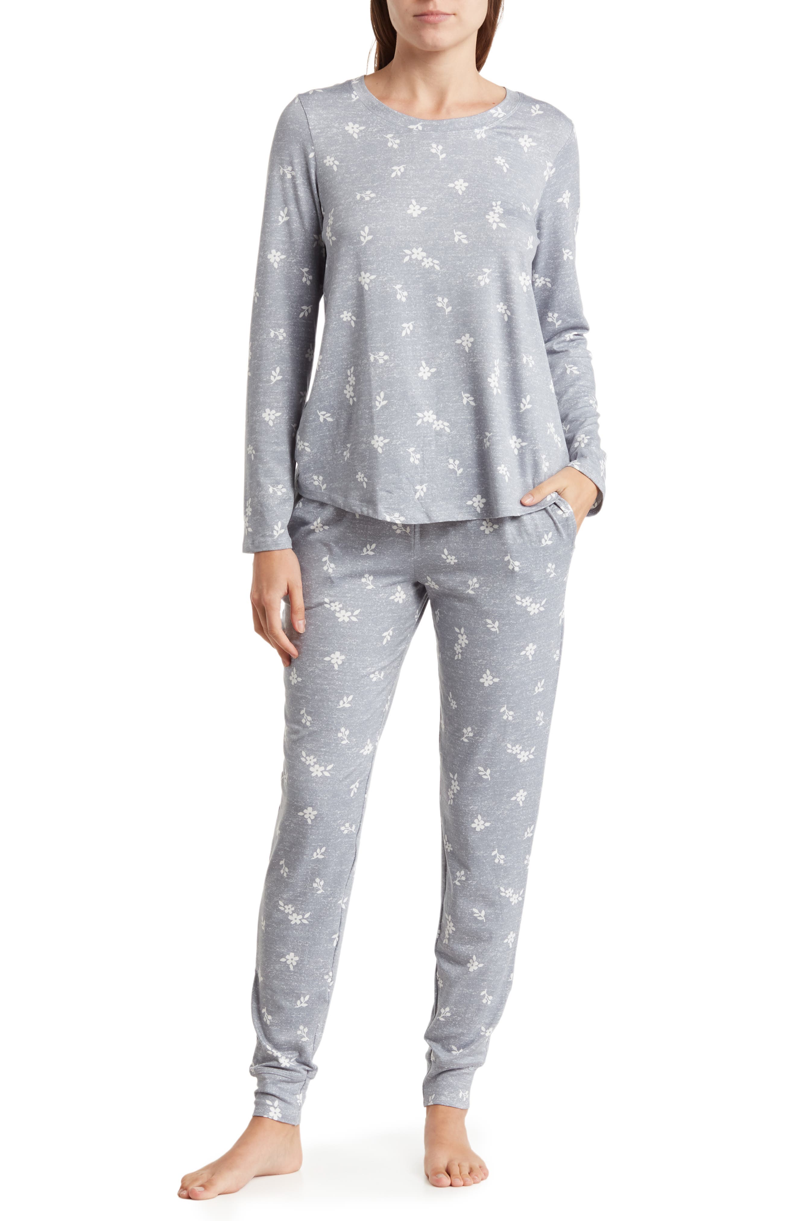 JACLYN Print Long Sleeve Pajamas | Nordstromrack