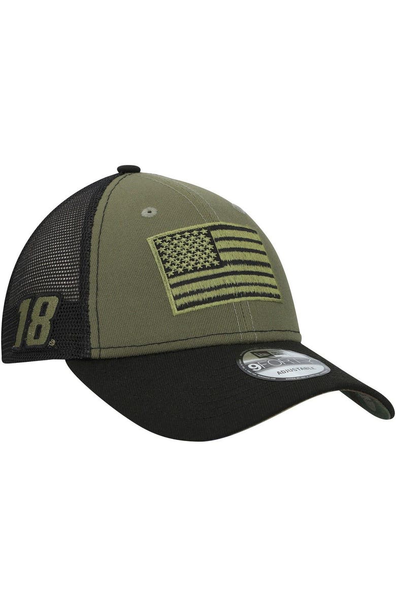New Era Men's New Era Olive/Black Kyle Busch Military Appreciation ...
