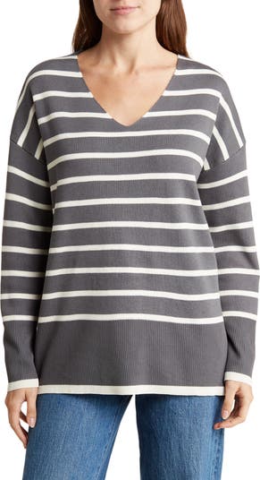 Vigoss Striped V-Neck Sweater | Nordstromrack