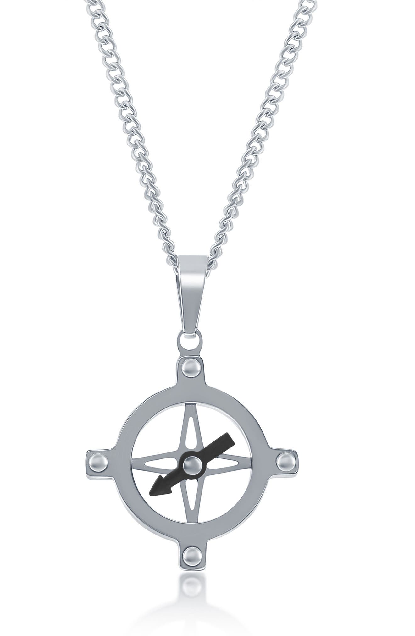 BLACKJACK Compass Pendant Necklace | Nordstromrack