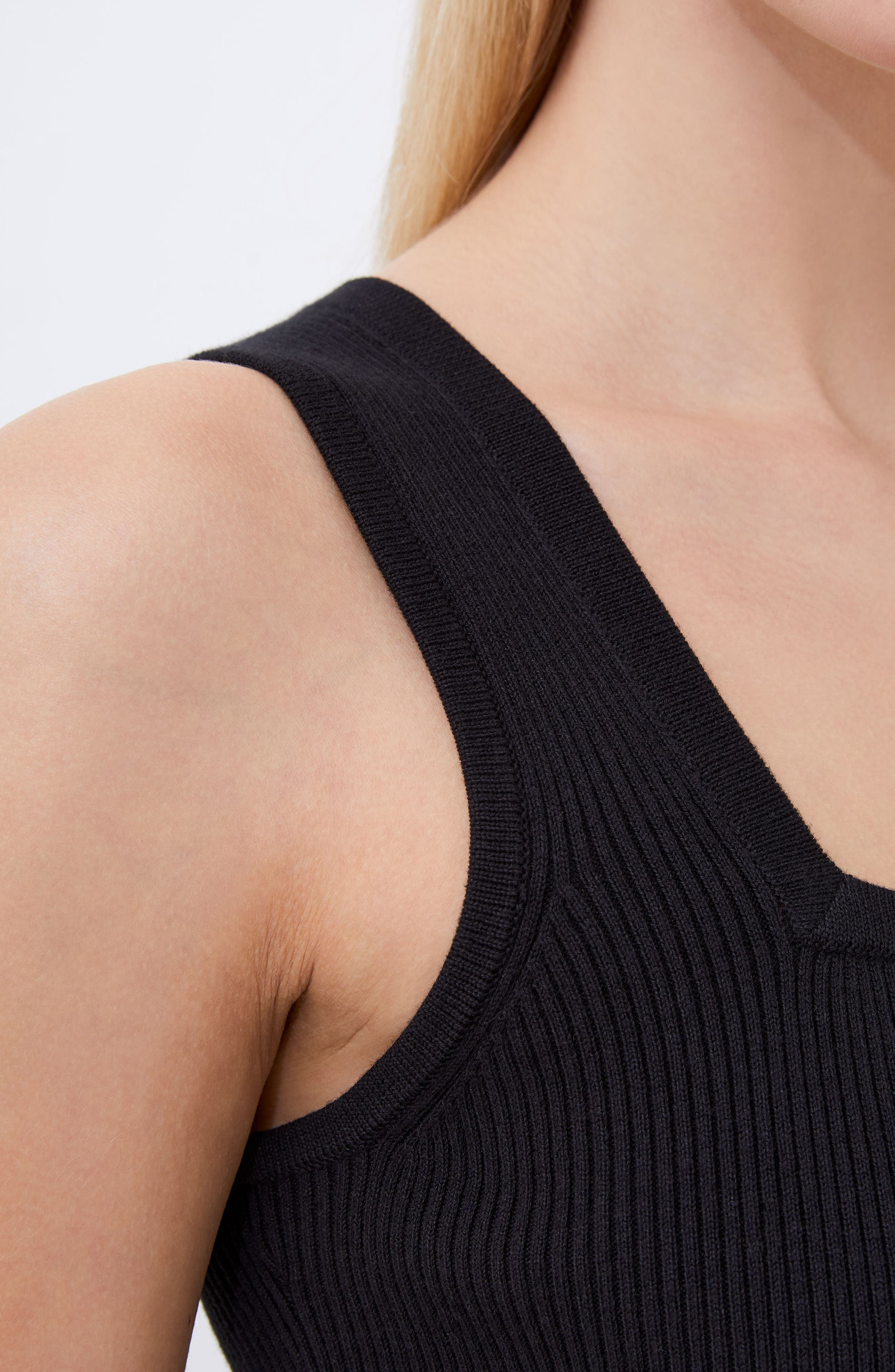 French Connection Mozza Sleeveless Rib Midi Sweater Dress | Nordstrom