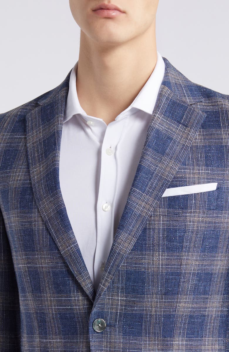 BOSS Hutson Plaid Wool Blend Sport Coat | Nordstromrack