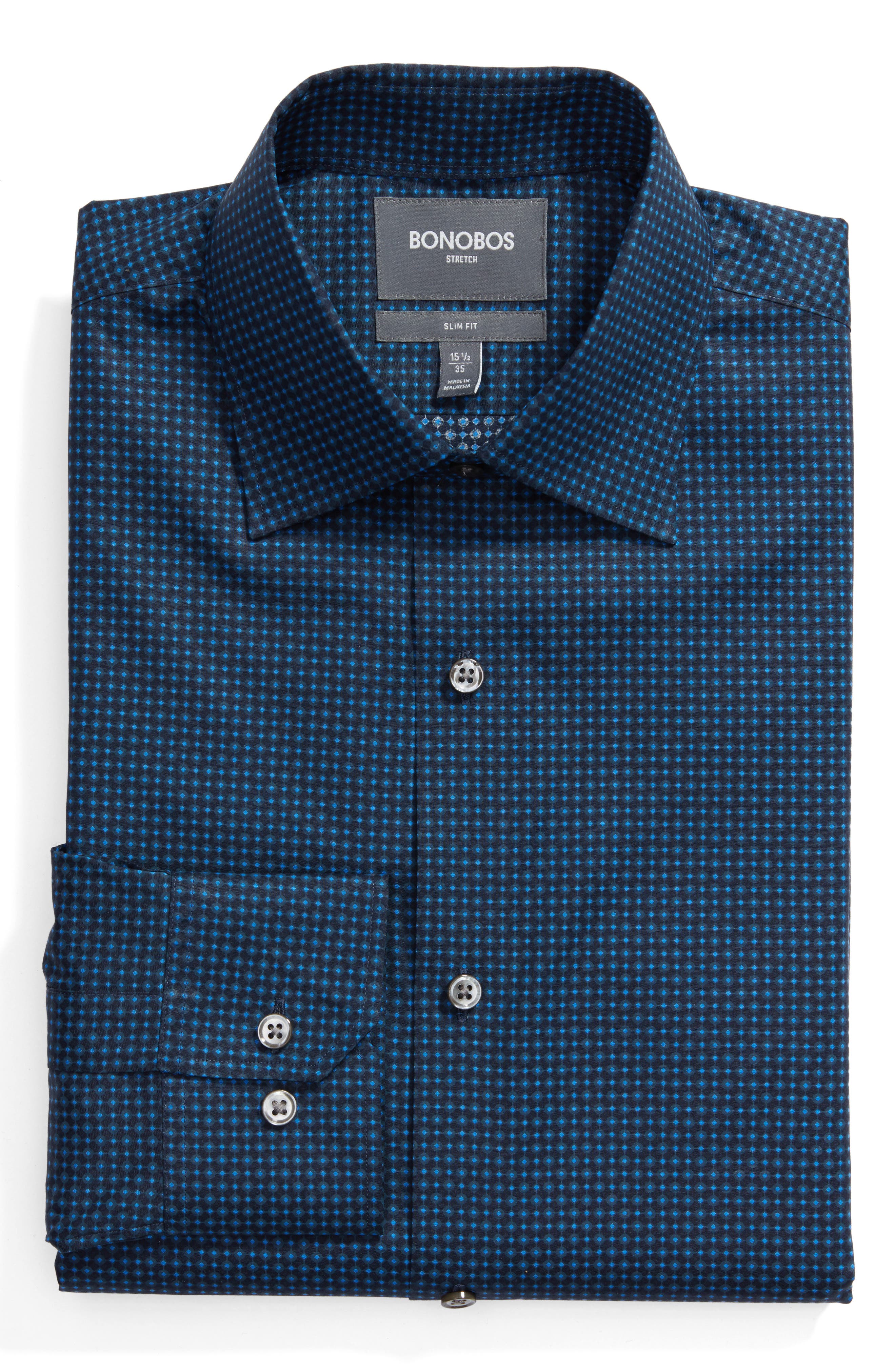 Bonobos Slim Fit Check Dress Shirt | Nordstromrack
